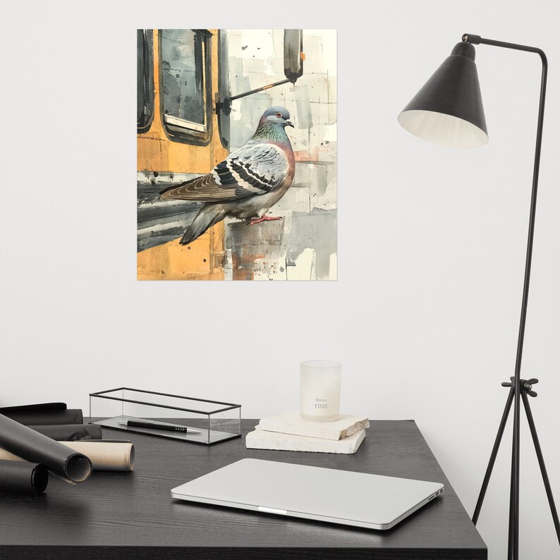 Pigeon Wants to Drive, Bird Wall Art Poster Print for Office - Etsy