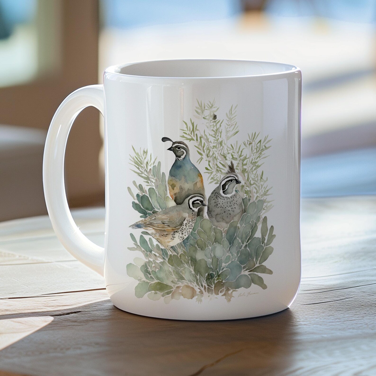 Quail Family of Birds Ceramic Mug for Coffee or Tea - Etsy