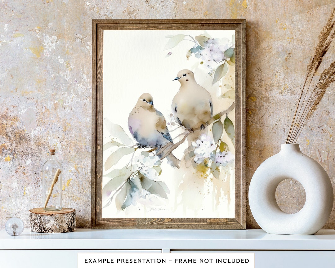 Mourning Doves Wall Art Poster Print - Etsy