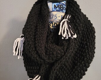 WEDNESDAY ADDAMS Inspired Crocheted Snood Photo PDF Pattern - Etsy