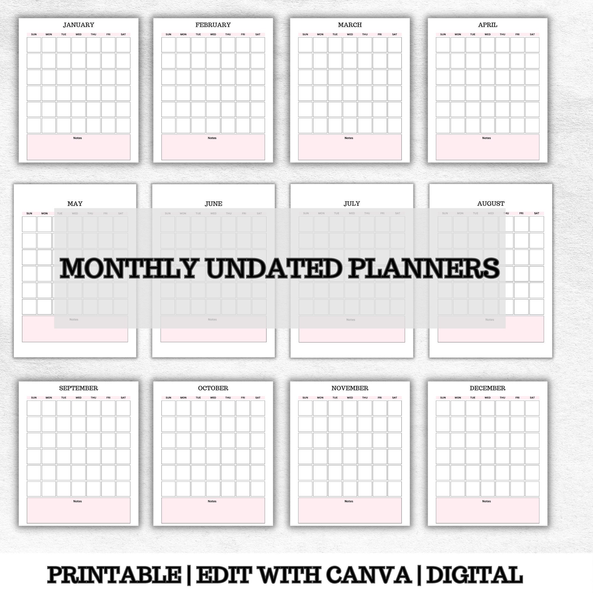 Digital Adhd Planner Printable Savings Goal Printable Adhd Digital ...