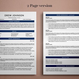 ATS Friendly Resume Template Google Docs, Word, Pages, Best Resume ...