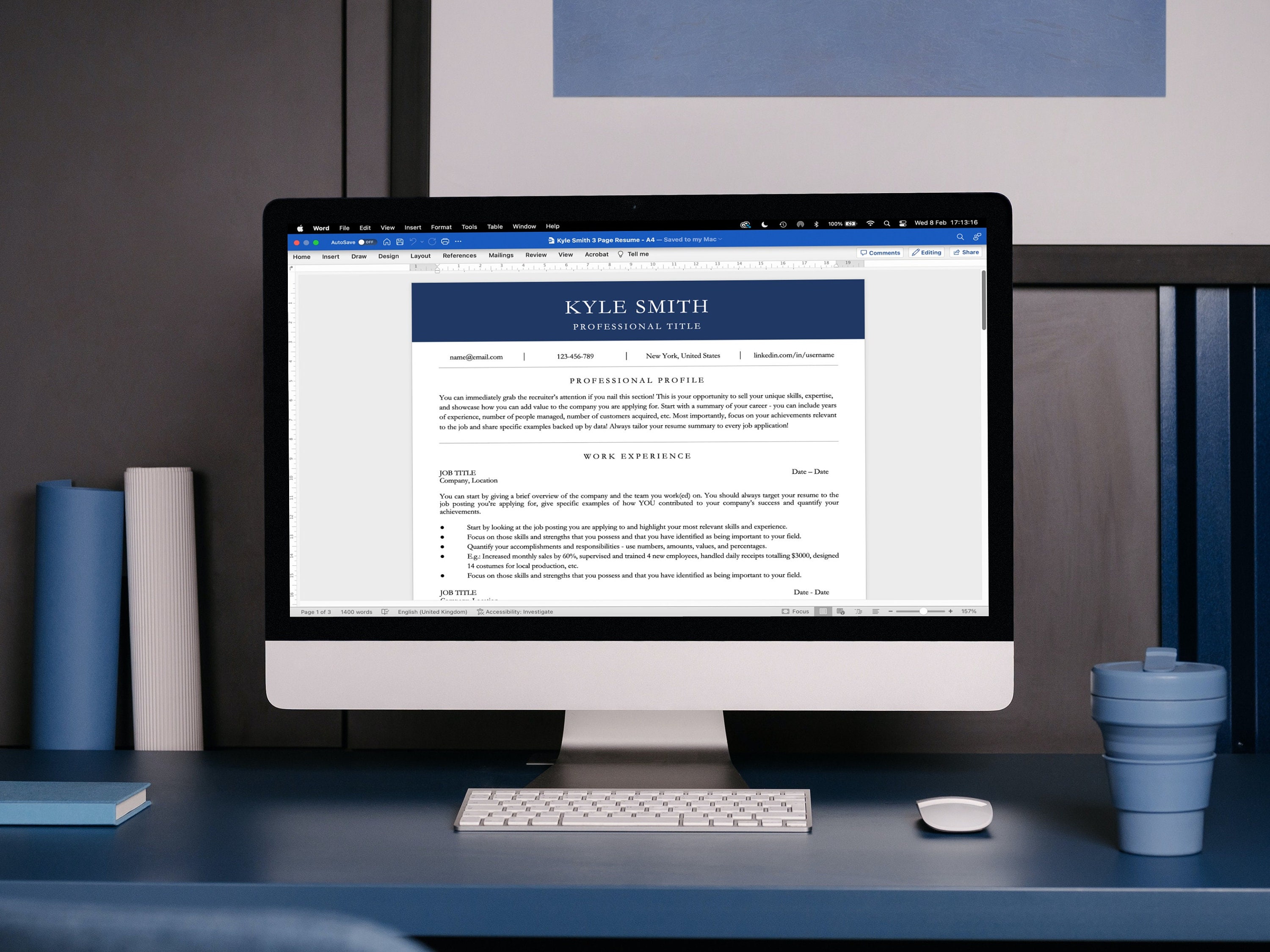 Executive Resume Template Google Docs, Word, Pages , Professional ...