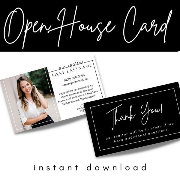 Open House Card - Etsy