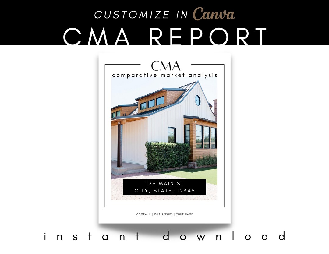Real Estate CMA, Canva Template, Comparative Market Analysis, Net Sheet ...