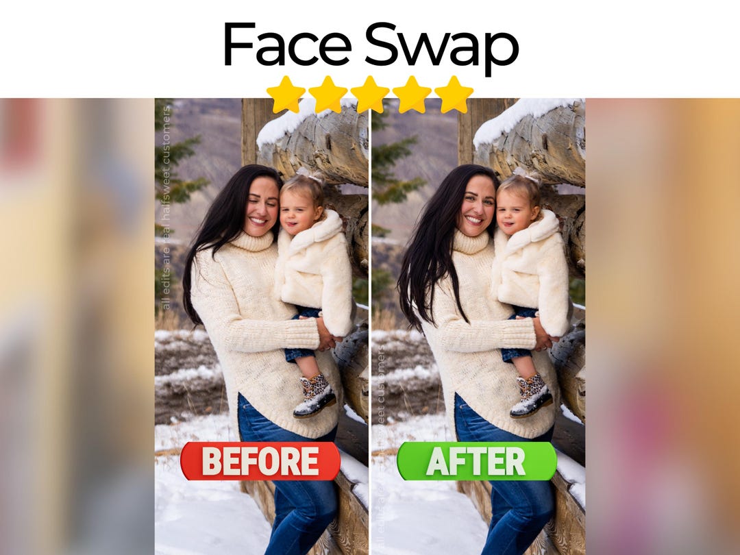 Face Swap Edit | Photoshop Editing | Family Photo Card Edit | Custom ...