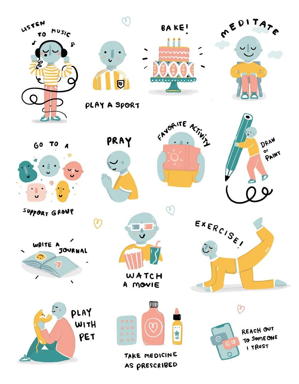 Coping Skills - Dbt - Grounding - Crisis Card - for Safety Planning ...