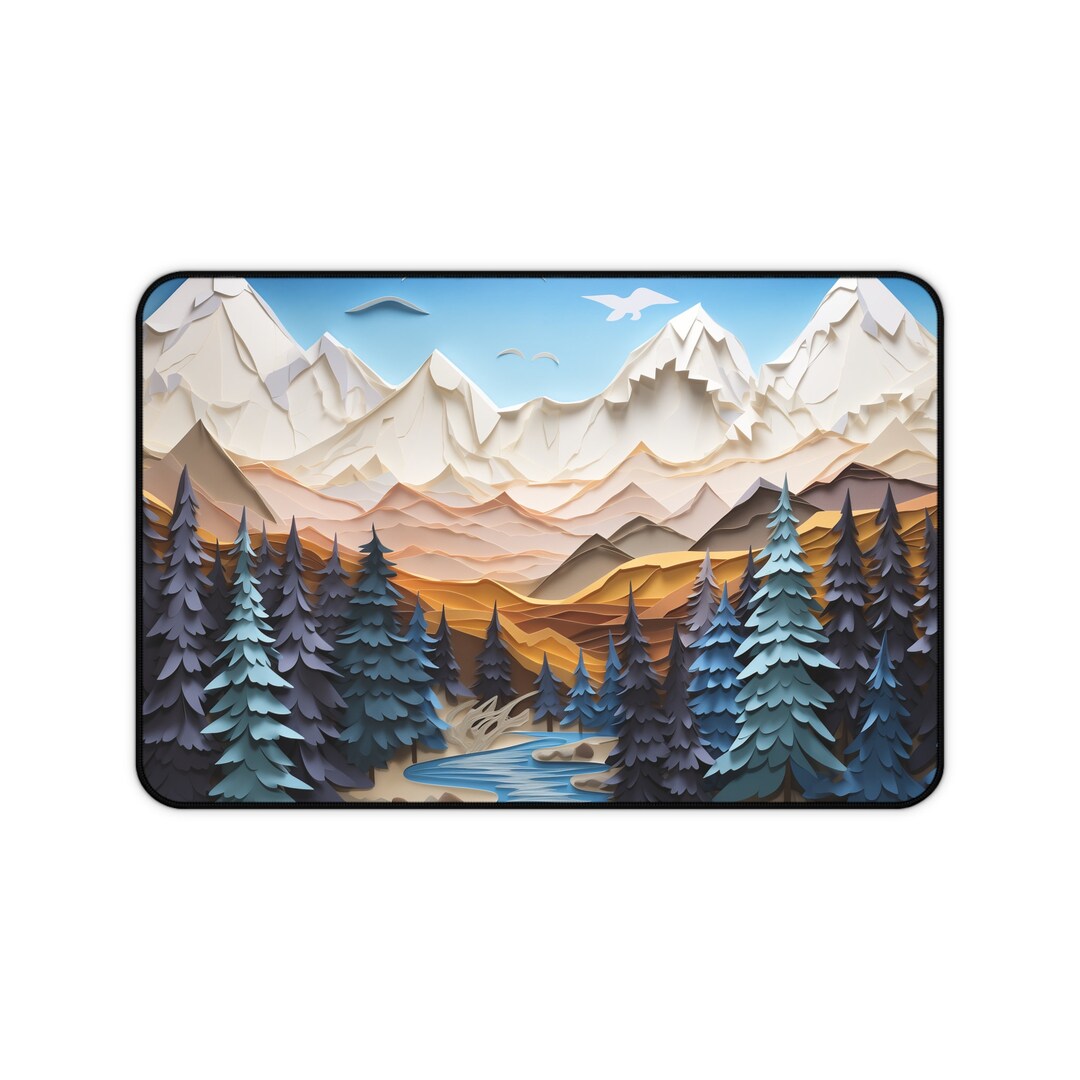Serene Mountain Landscape Mouse Pad - Etsy
