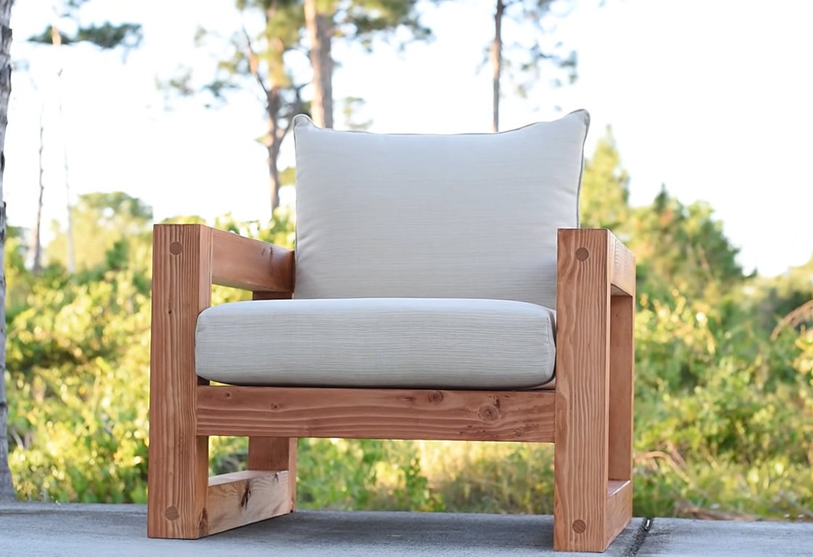 Modern Outdoor Chair Plans/diy Outdoor Chair/woodworking Chair/diy ...