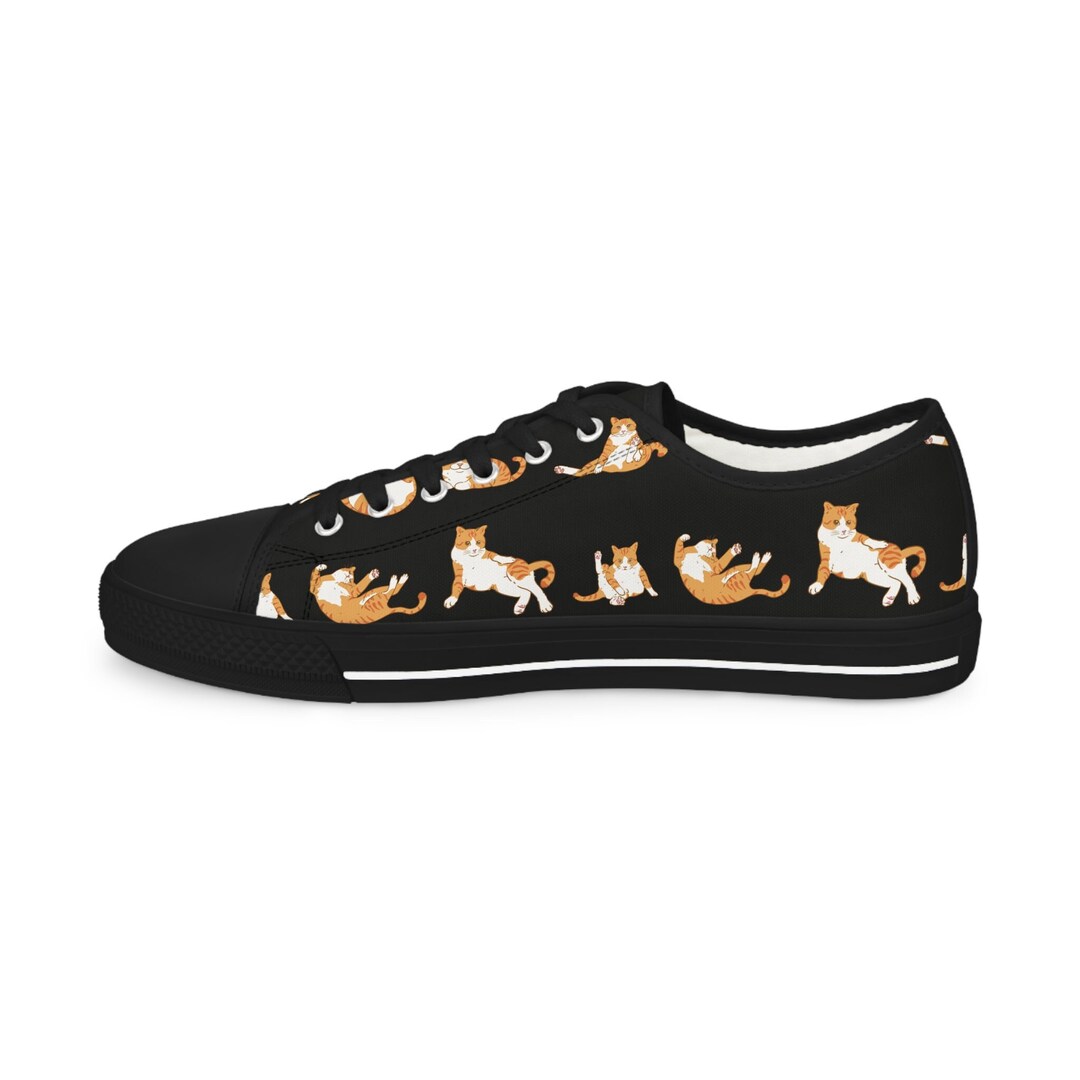 Cute Cats Shoes, Tabby, Orange Cat Sneakers, Cute Shoes, Casual Shoes ...