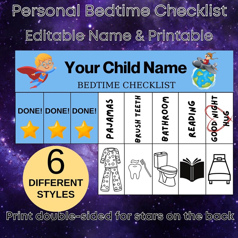 Toddler Routine Bedtime Routine Chart Visual Schedule - Etsy