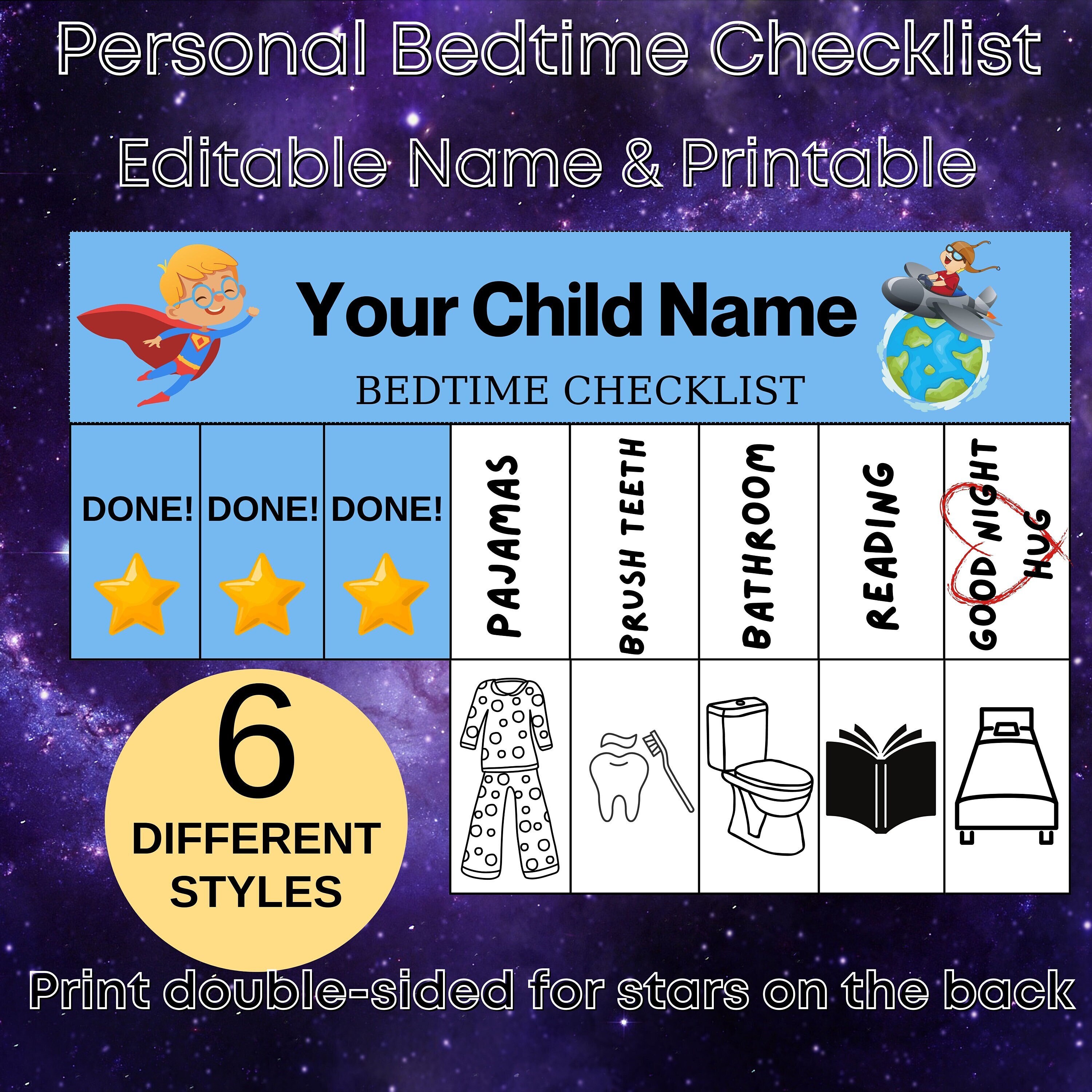 Toddler Routine Bedtime Routine Chart Visual Schedule - Etsy