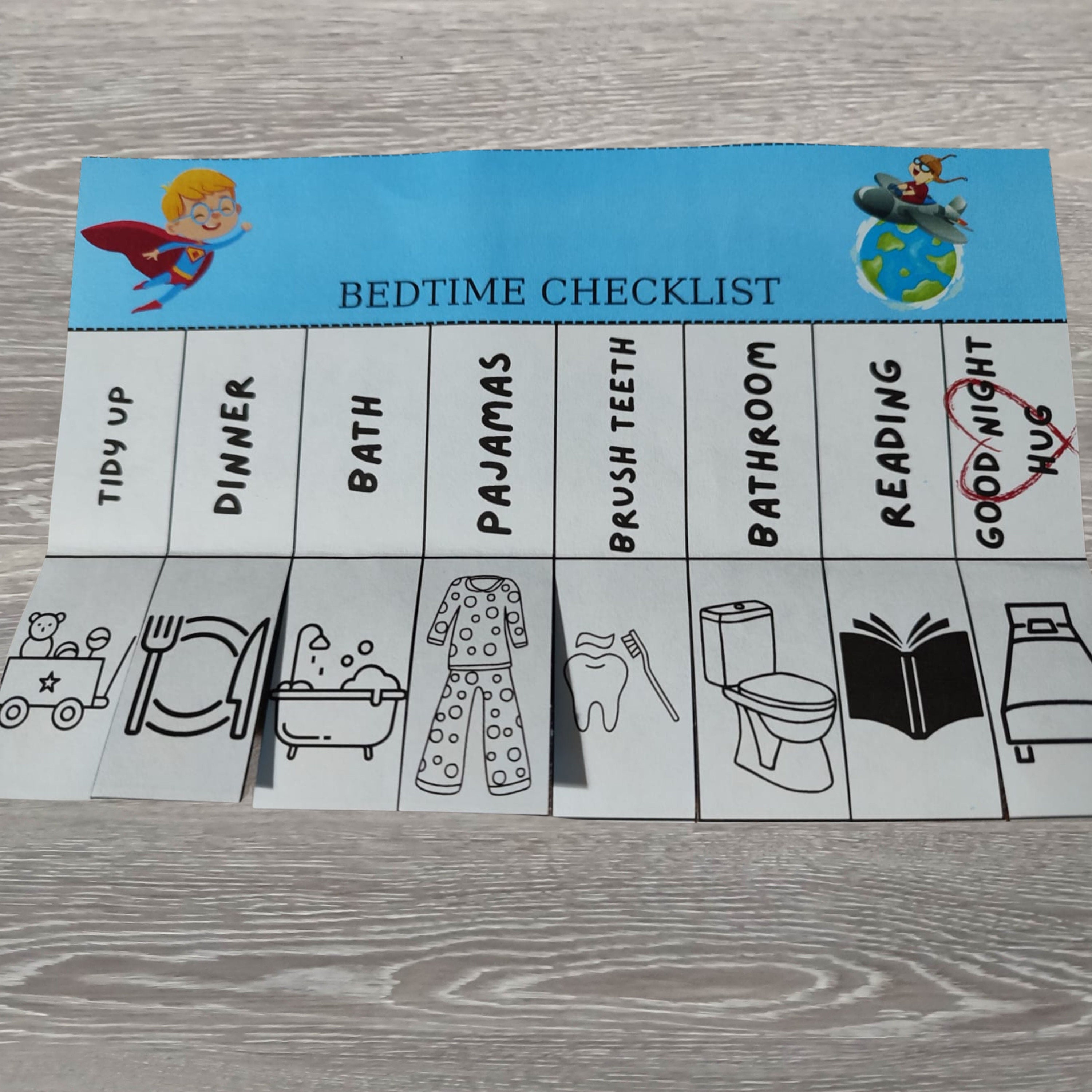 Toddler Routine Bedtime Routine Chart Visual Schedule - Etsy