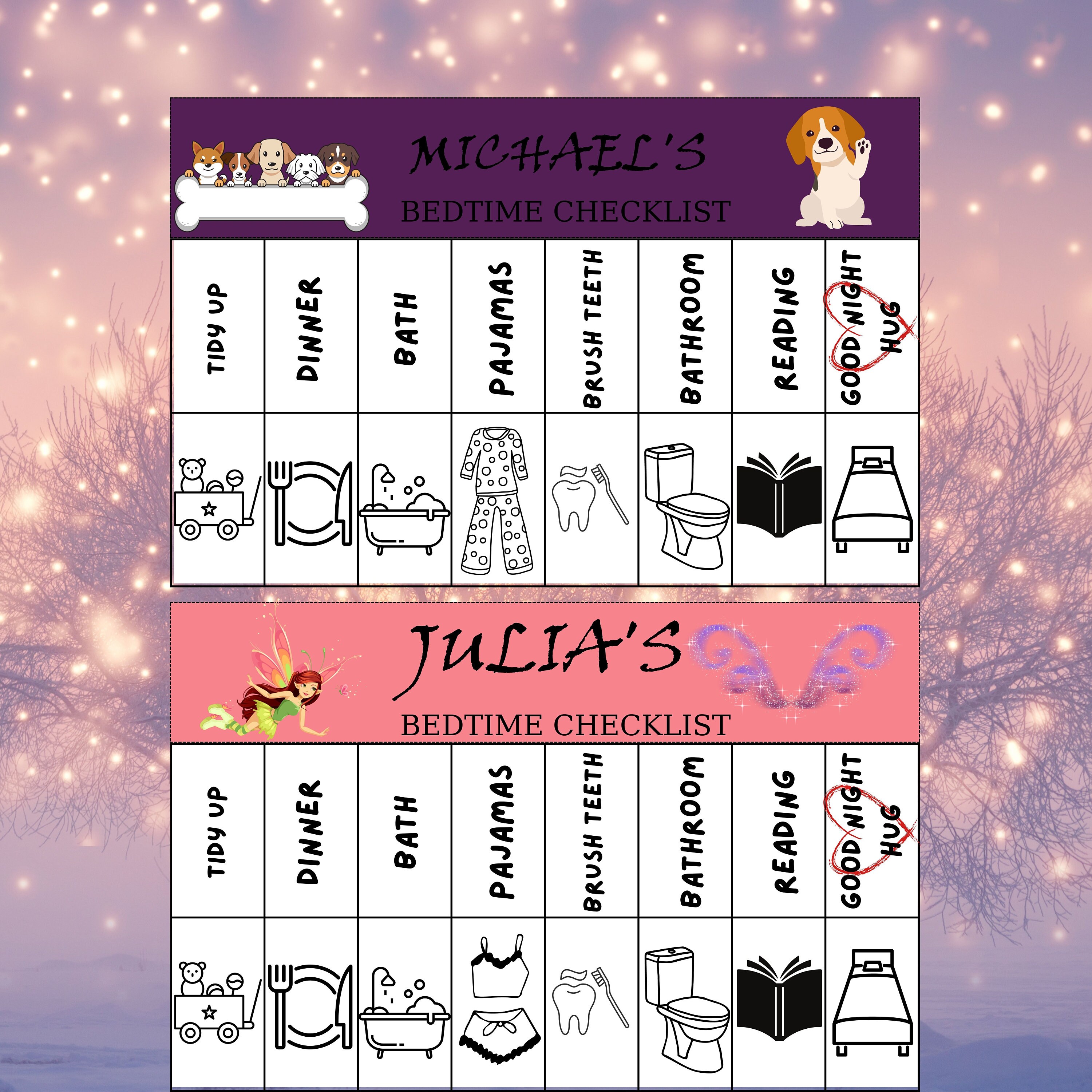 Toddler Routine Bedtime Routine Chart Visual Schedule - Etsy