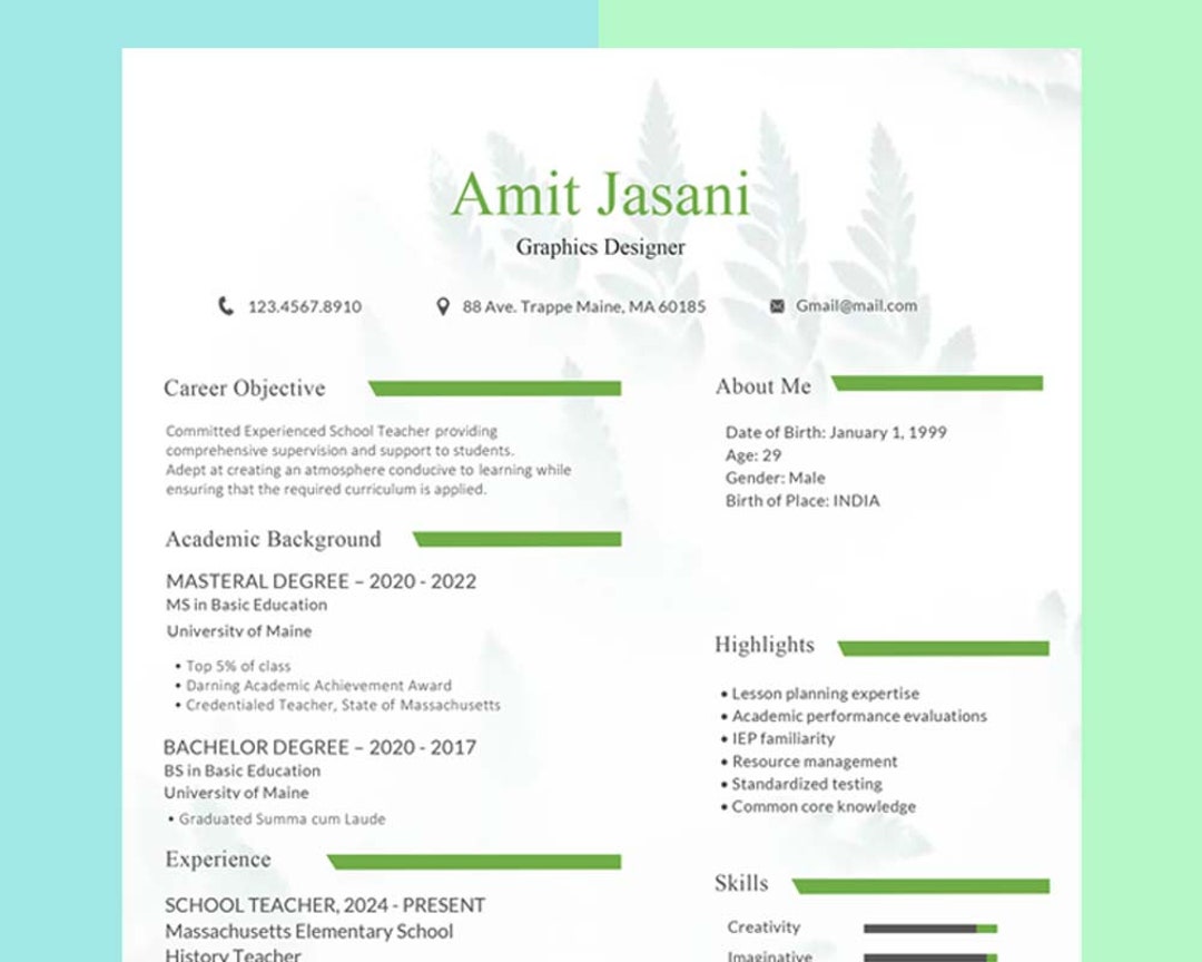 Cv Template, Cv Template Google Docs, Cv, Cv Format, Cv Examples ...
