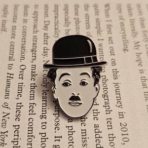 Charlie Chaplin Enamel Pin - Etsy