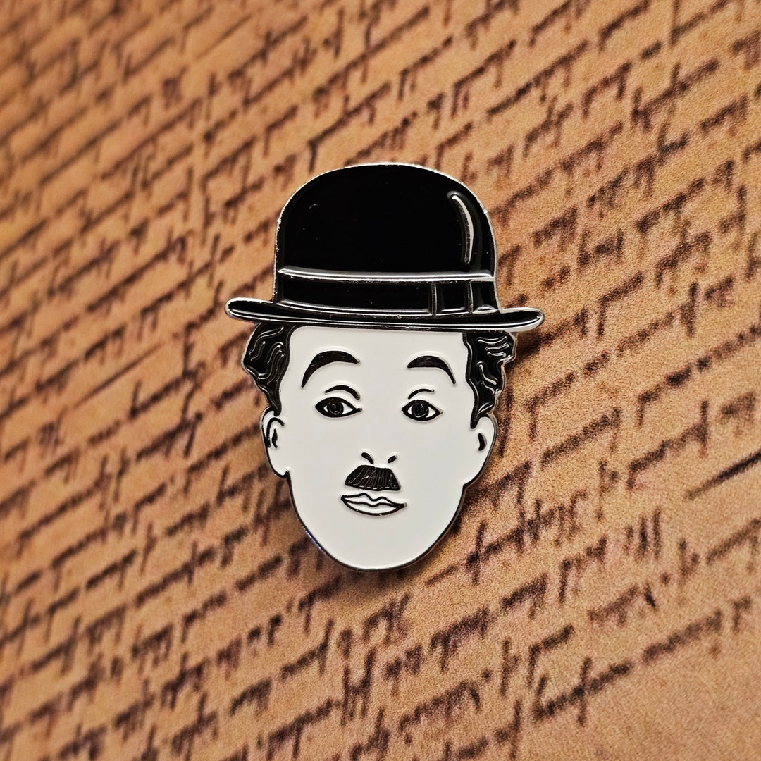 Charlie Chaplin Enamel Pin - Etsy