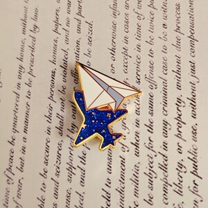 Paper Plane Pin Air Plane Lapel Pin - Etsy