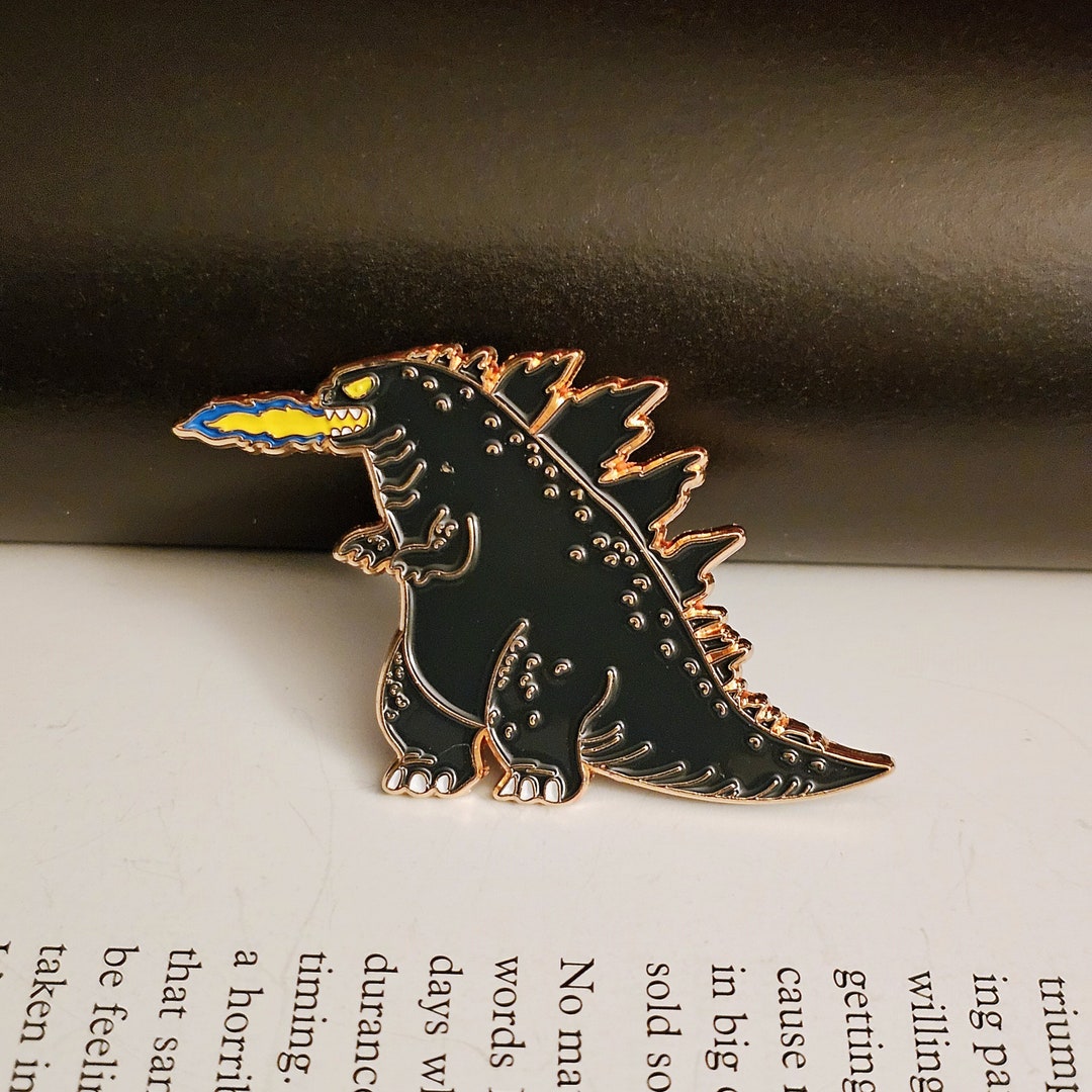 Godzilla Enamel Pin - Etsy