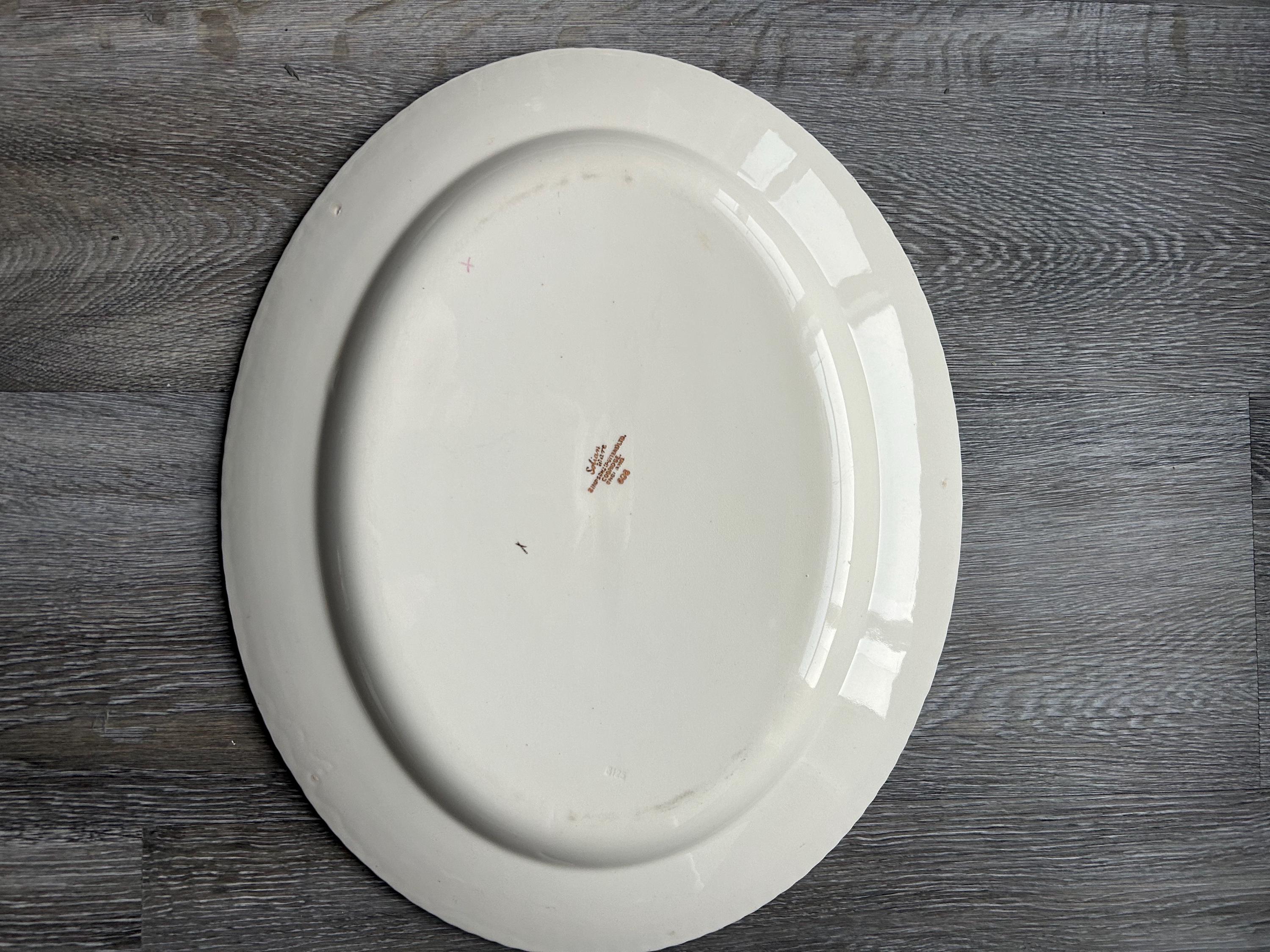 Vintage Huge Mid-century Solian Ware Oval Platter. Simpson Potters Ltd ...