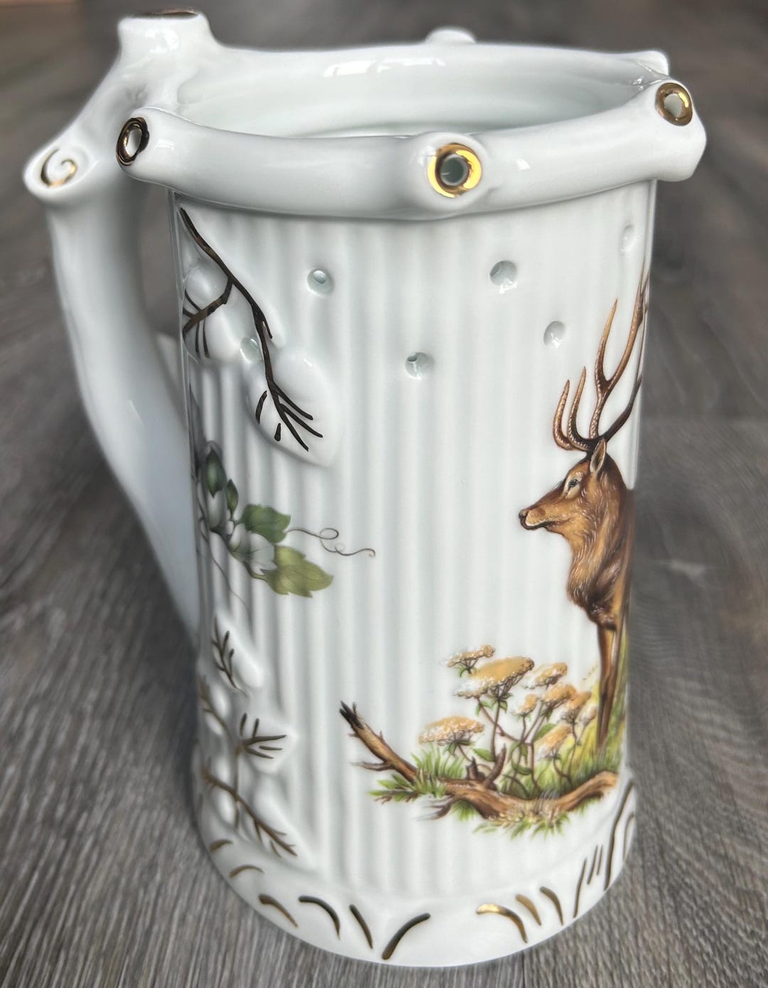 Vintage Hugo Schmidt Puzzle Beer Stein: German Porcelain Deer Mug - Etsy