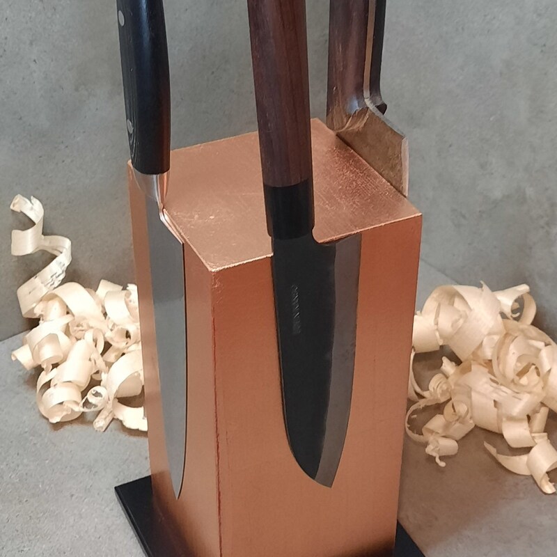 Knife Block - Etsy