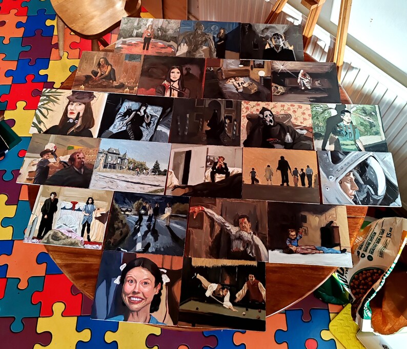 Original Oil Painting - American Psycho - Etsy