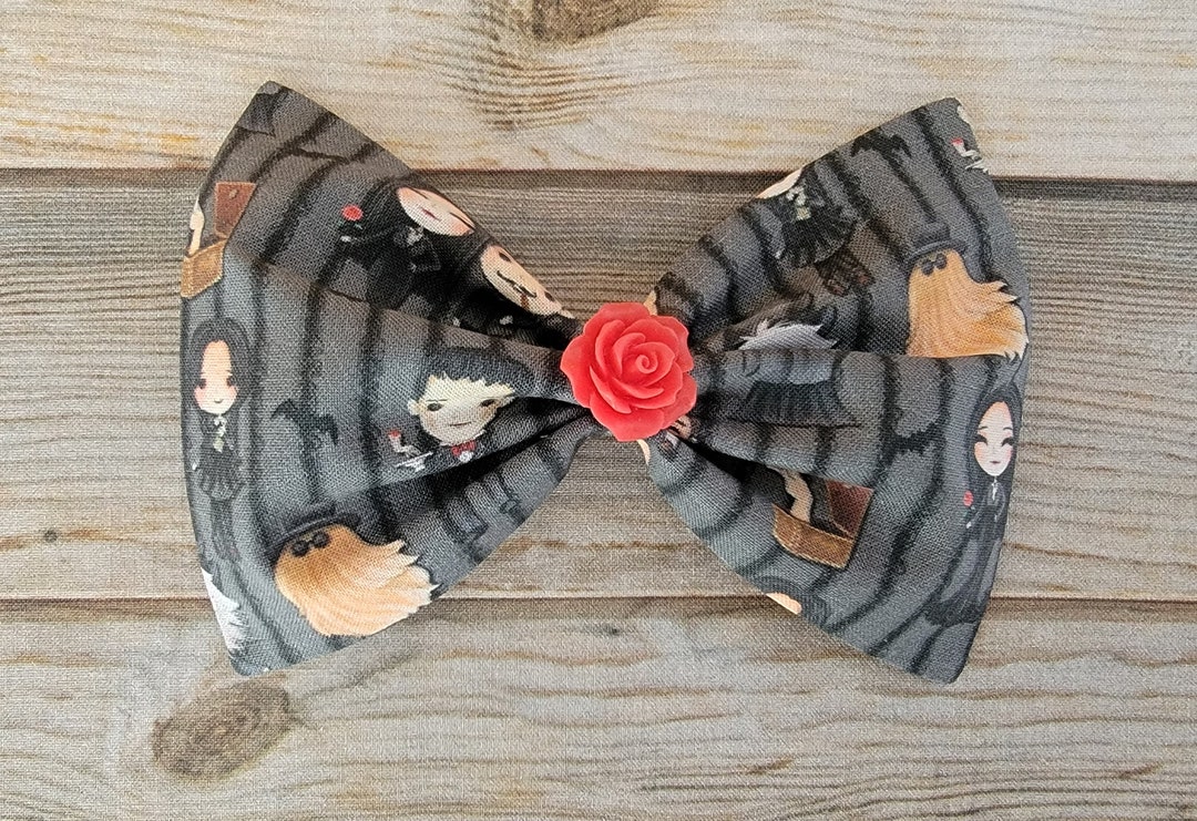 Addams Family Hair Bow, Addams Family Hair Clip, Wednesday Hair Bow ...