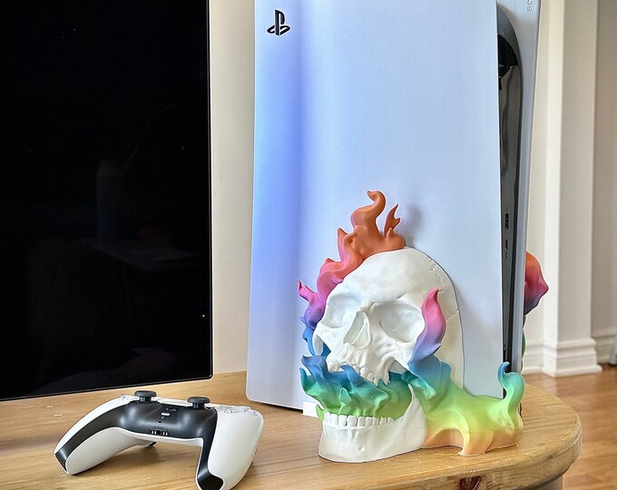 Skull With Flames Gaming Dock Room Decor for PS5 Japanese Anime ...