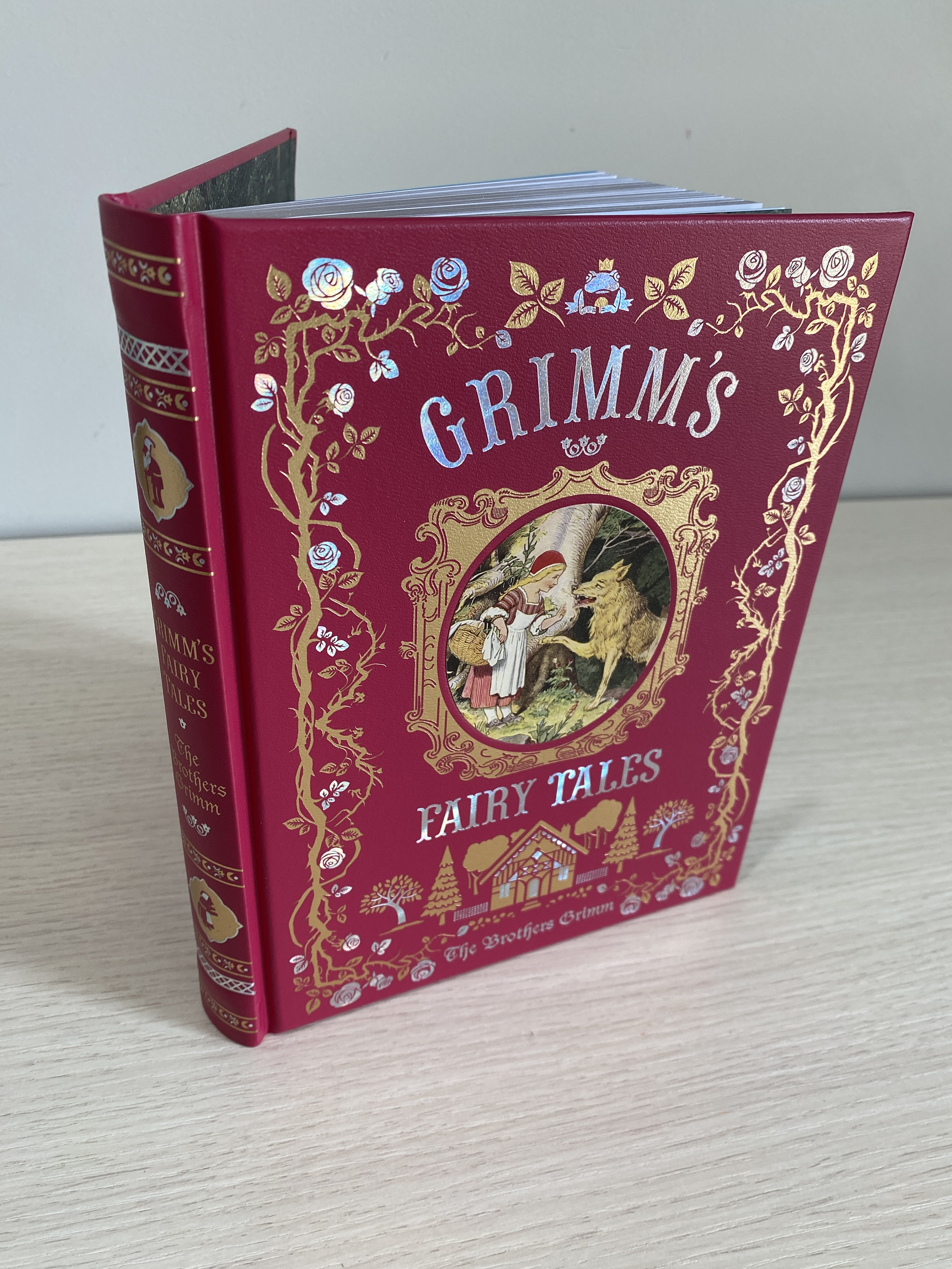 THE BROTHERS GRIMM'S Fairy Tales Deluxe Edition Classic Book Leather ...