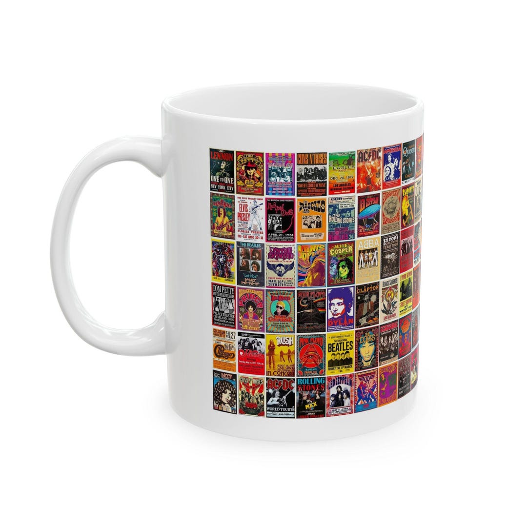Classic Rock Album Art Ceramic Coffee Mug - Music Lover Gift - Etsy