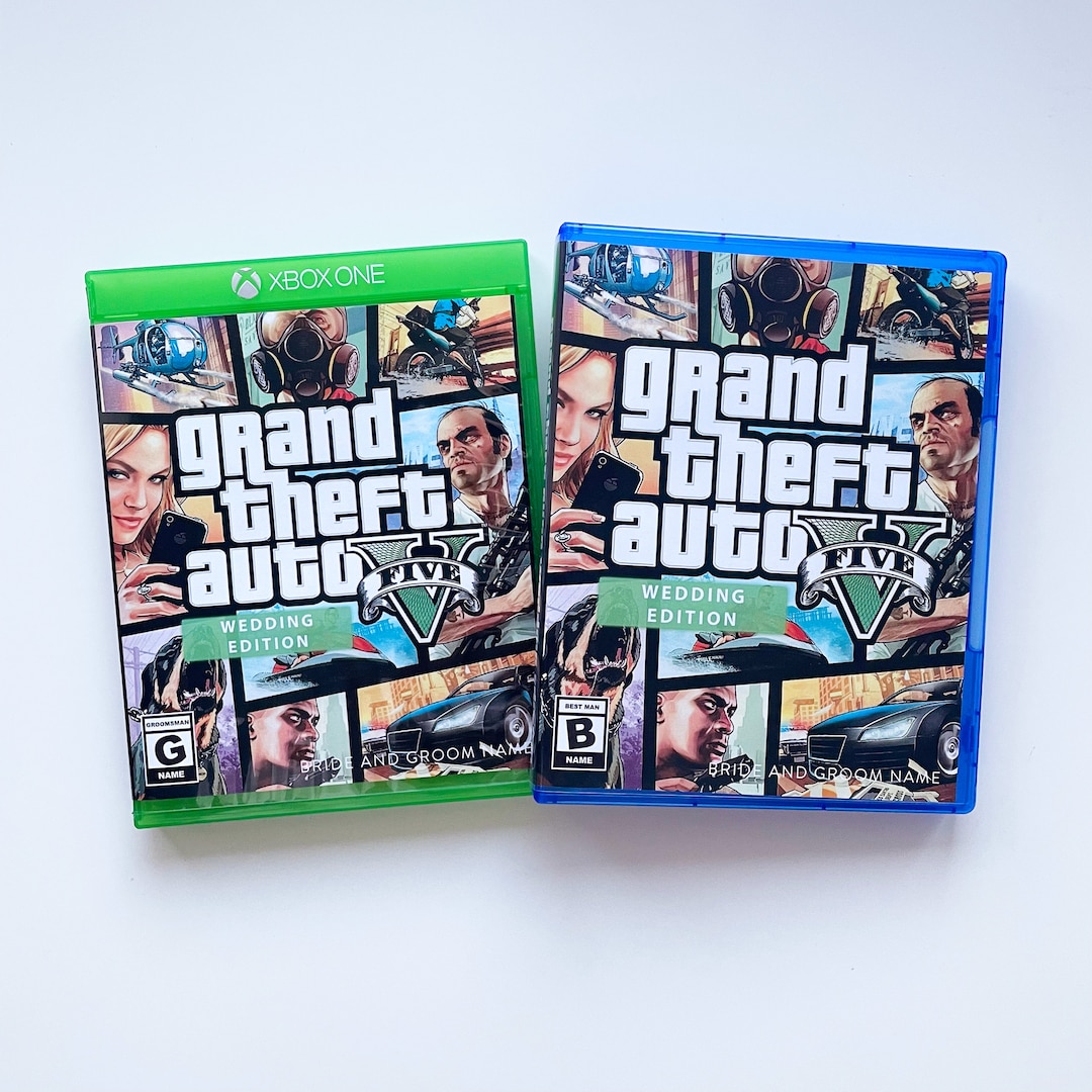 Custom Grand Theft Auto Inspired Proposal Card, Video Game Groomsmen ...