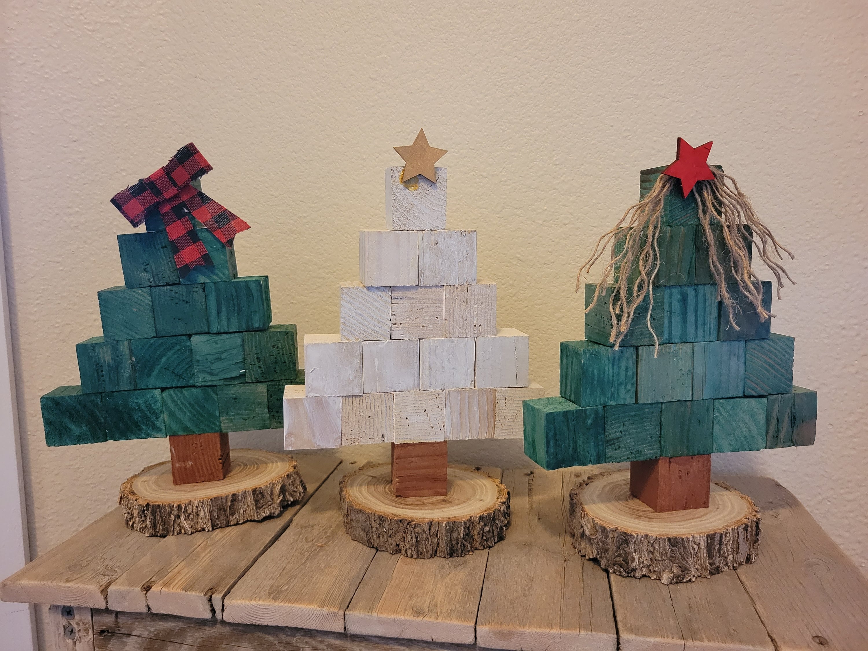 Block Wood Christmas Tree - Etsy