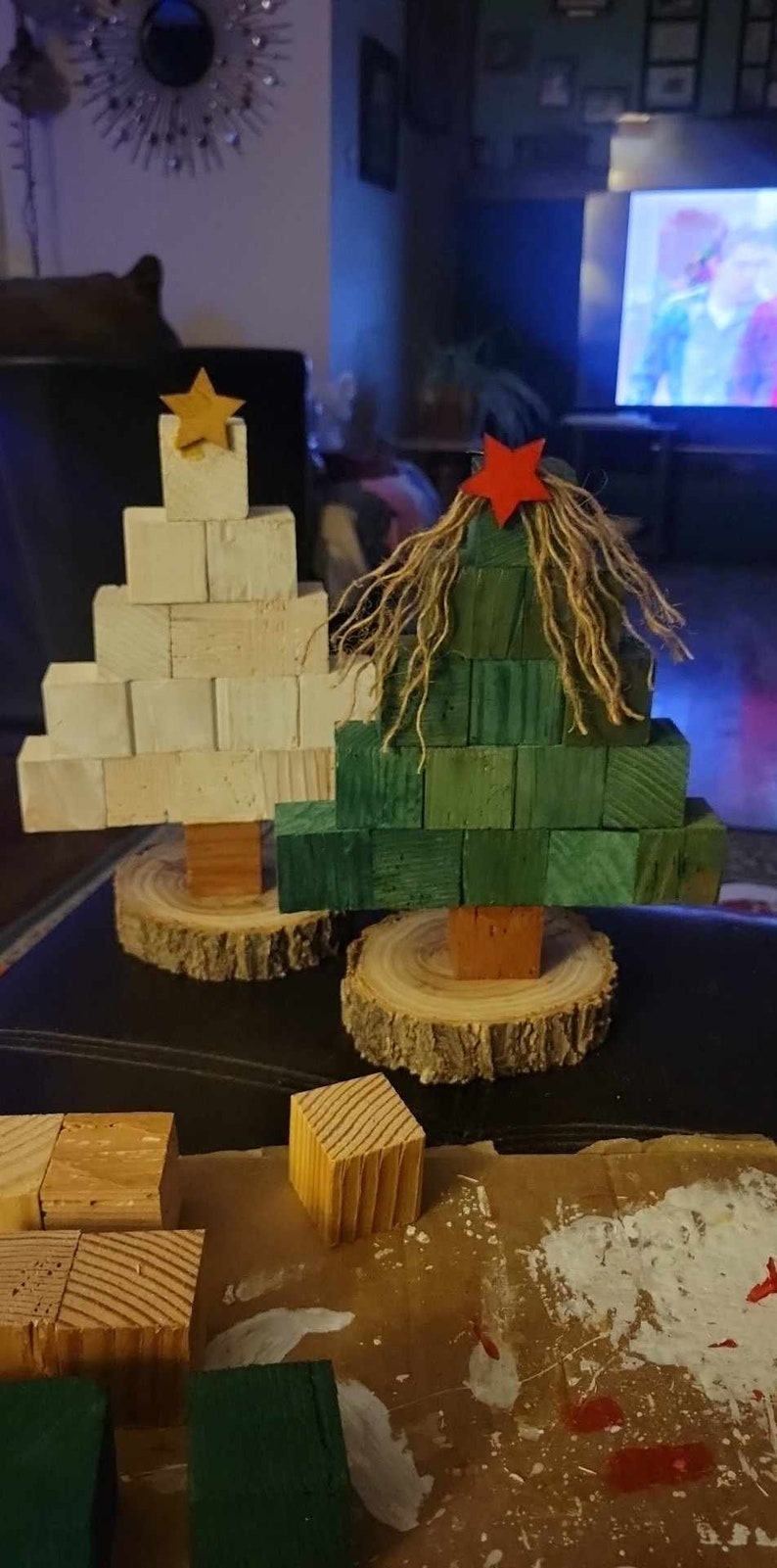 Block Wood Christmas Tree - Etsy