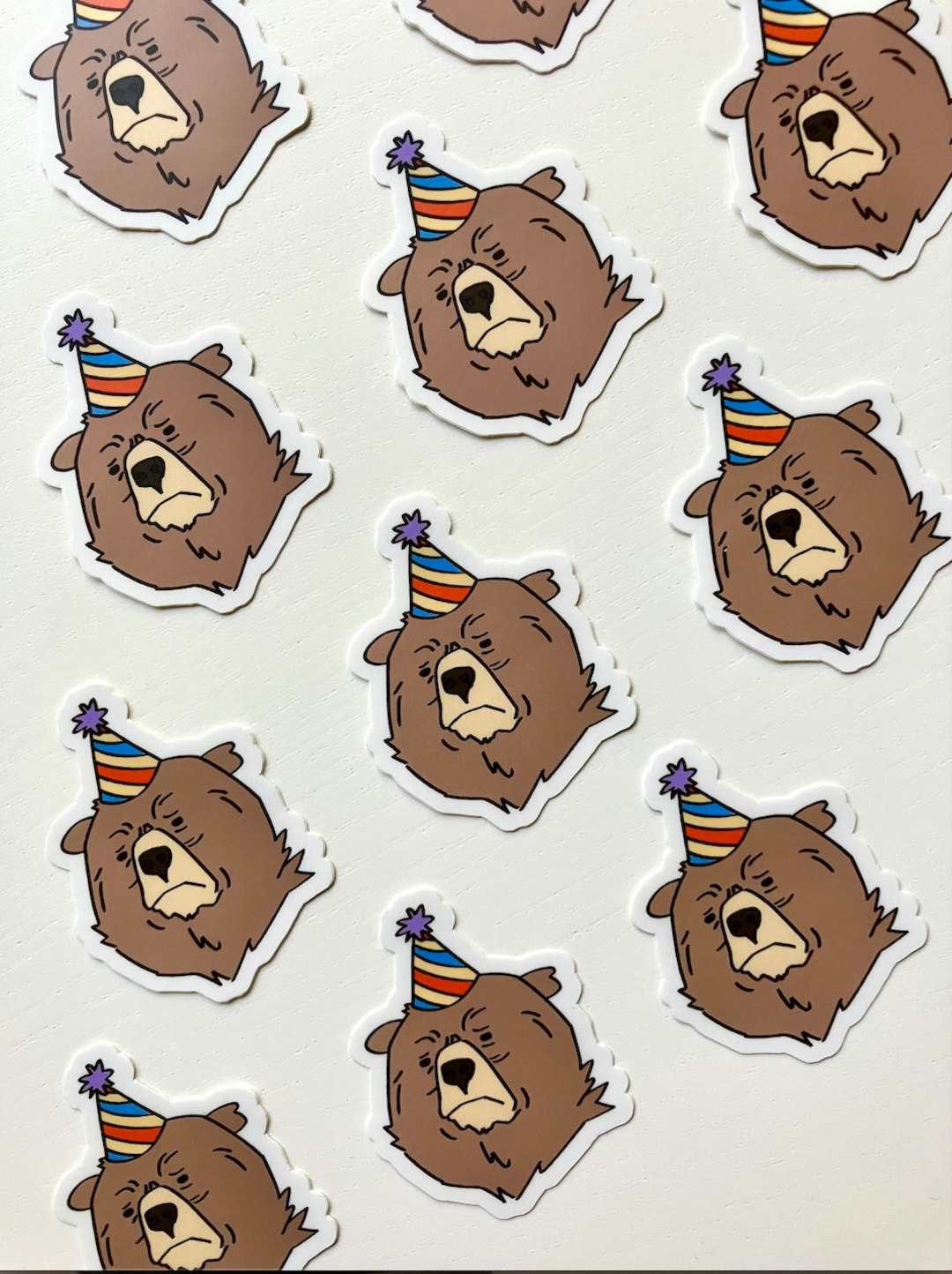 Concerned Party Bear • Animal Lovers, Funny Meme Vinyl Bear Decal for ...