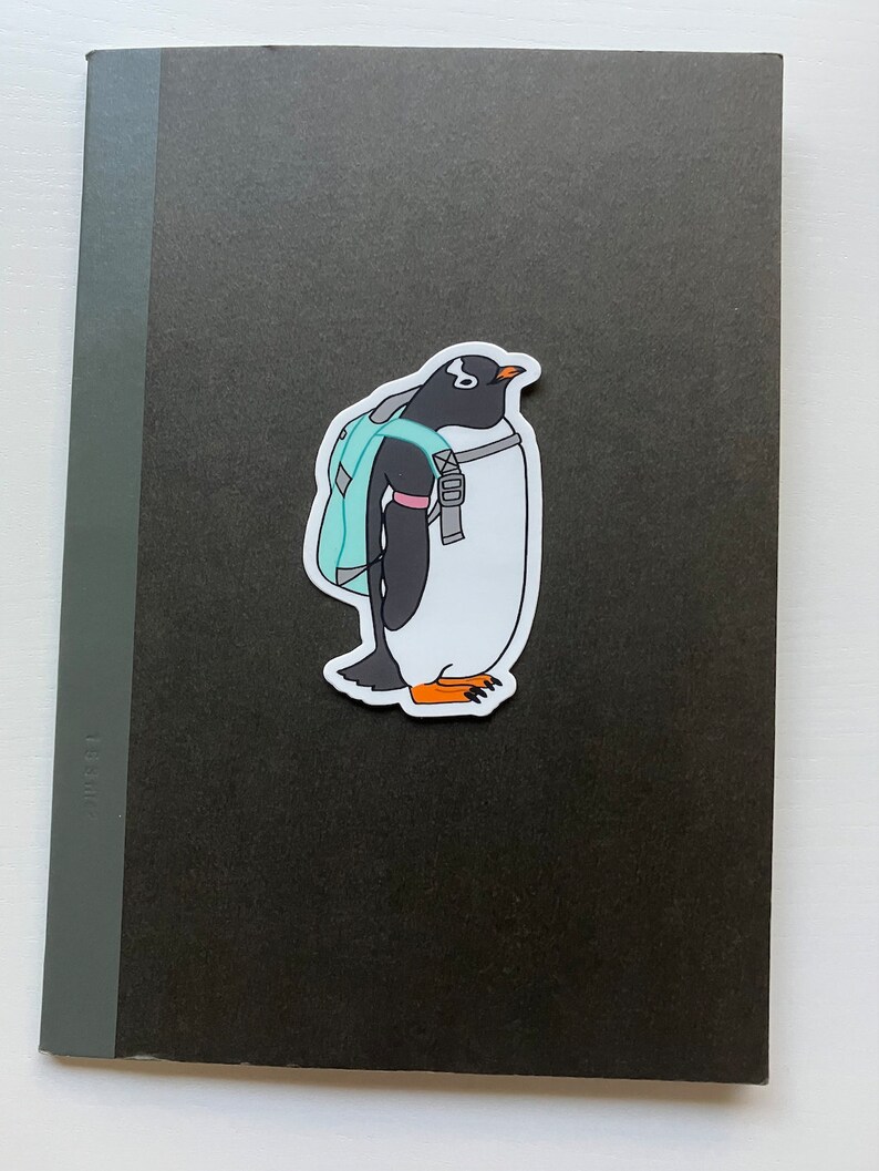 Backpack Penguin Cute Sticker Funny, Gifts for Animal Lovers, Nature ...