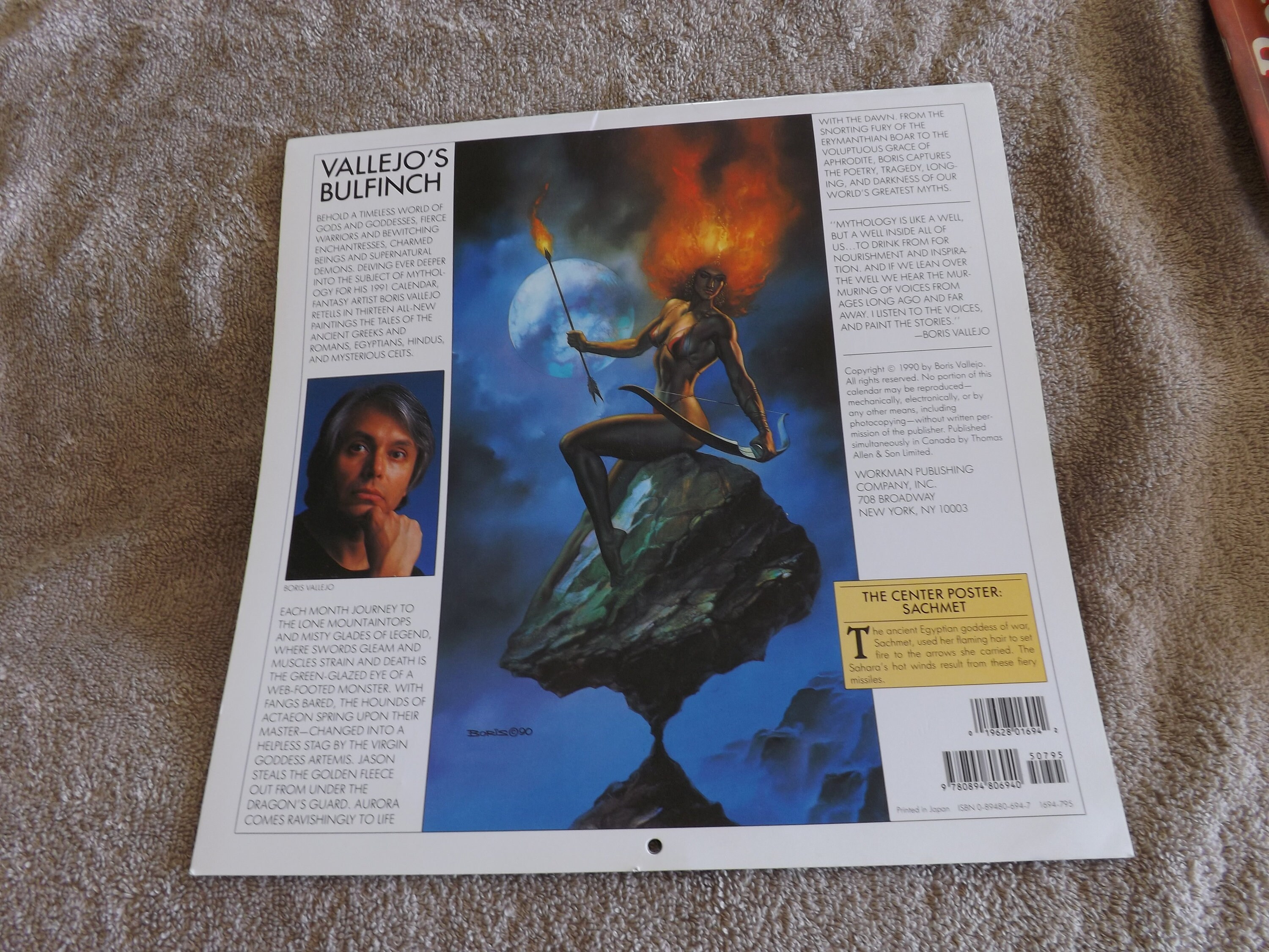 Boris Vallejos Mythology Calendar - Etsy