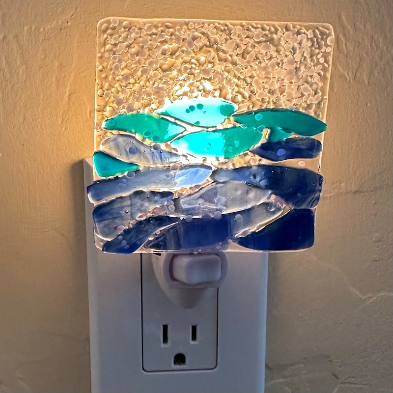 Glass Night Light - Etsy