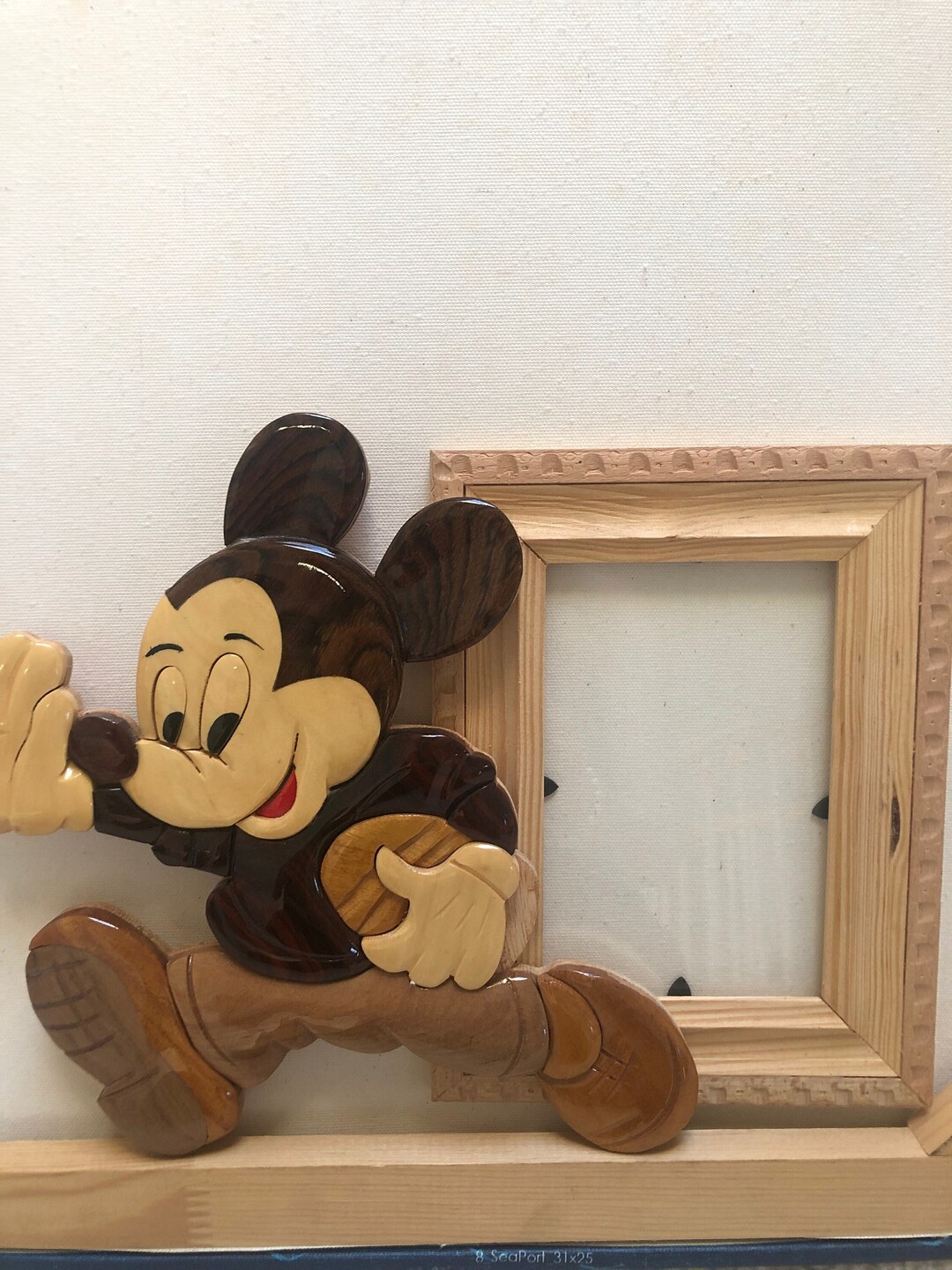 Intarsia Mickey Mouse Frame - Etsy