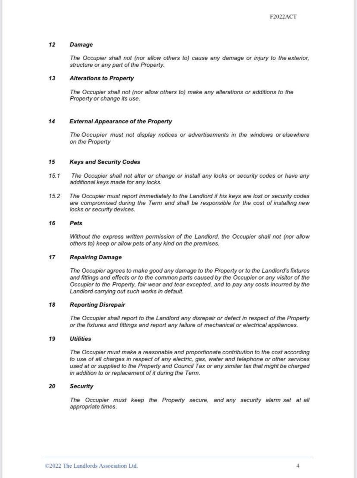 Lodger/rent a Room Tenancy Agreement (RESIDENT LANDLORD) 2025 Fully ...