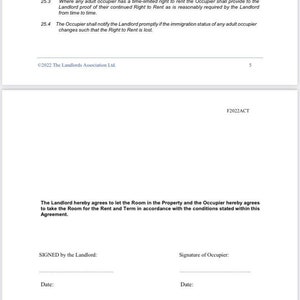 Lodger/rent a Room Tenancy Agreement (RESIDENT LANDLORD) 2025 Fully ...