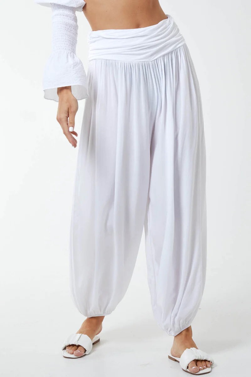 Harem Yoga Pants One Size UK 10-18 Made in Italy Clothing - Etsy UK