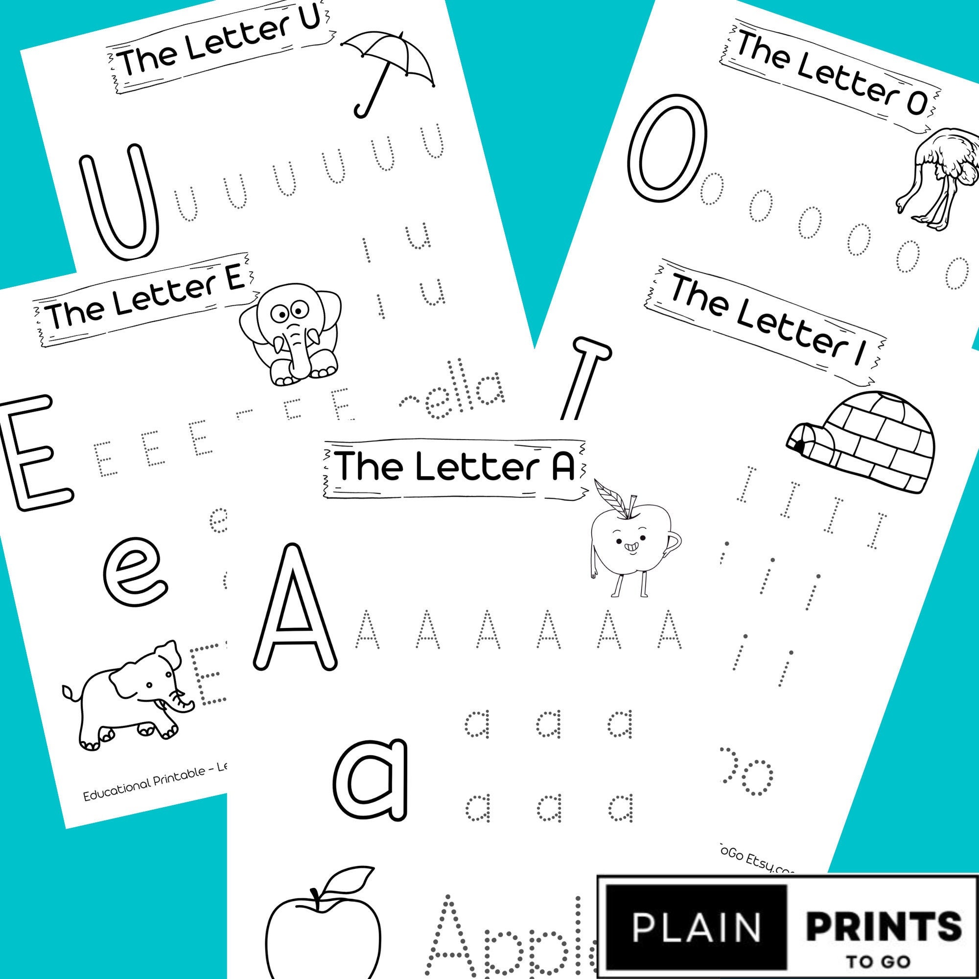 Vowels of the Alphabet Digital File Download, Pdf - Etsy