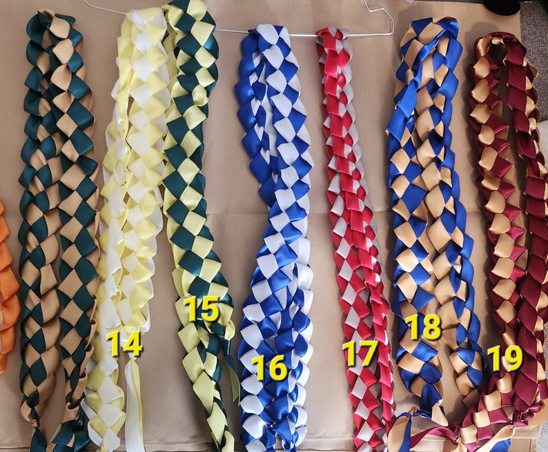 Graduation Lei 2025!! Multiple Colors. 2 Ribbon Lei - Etsy