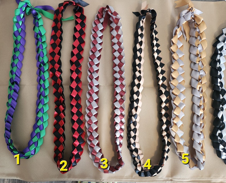 Graduation Lei 2025!! Multiple Colors. 2 Ribbon Lei - Etsy