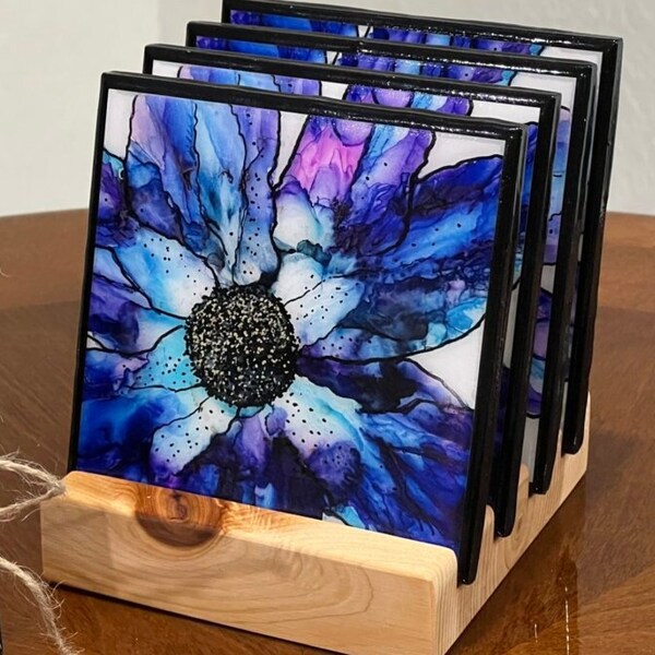 Alcohol Ink Coasters - Etsy