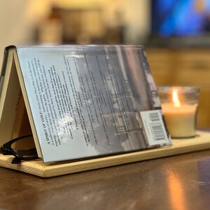 Book Valet Night Stand End Table Book Placeholder Valet Gift for Book Lovers Kindle Tablet iPad ...