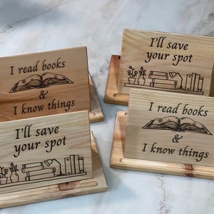 Book Placeholder Night Stand End Table Book Valet Gift for Book Lovers ...