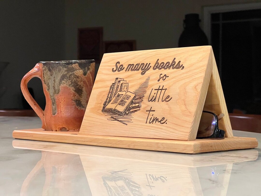 Book Placeholder Night Stand End Table Book Valet Gift for Book Lovers ...