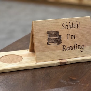 Book Valet Night Stand End Table Book Placeholder Valet Gift for Book ...